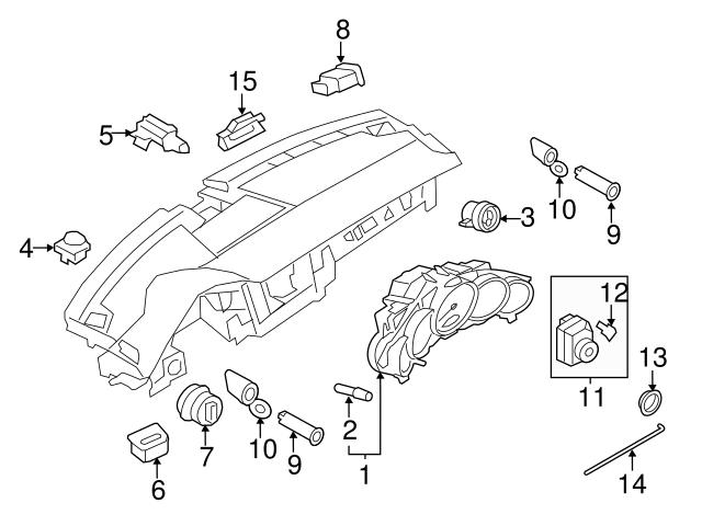 Genuine Porsche 97061325102OE1 Electronic Parking Brake Control Switch ...