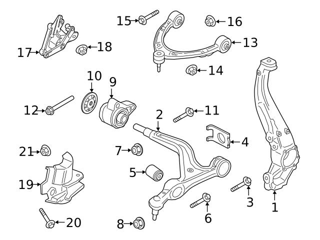 Genuine Porsche 971407182C Control Arm Bushing; Right - Porsche ...
