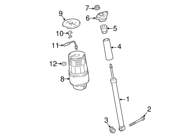 Genuine Porsche 971512131B Shock Bumper; Left, Right - Porsche