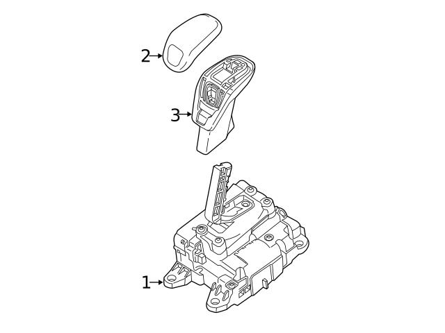 Genuine Porsche 9717131398YR Auto Trans Shift Lever Knob - Porsche