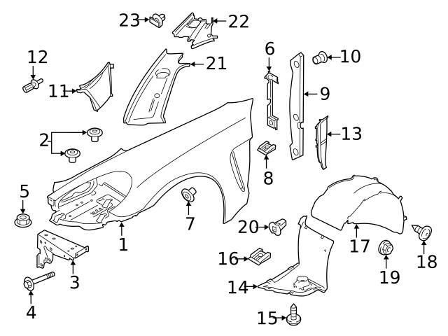 Genuine Porsche 971809963 Brake Air Duct; Left - Porsche