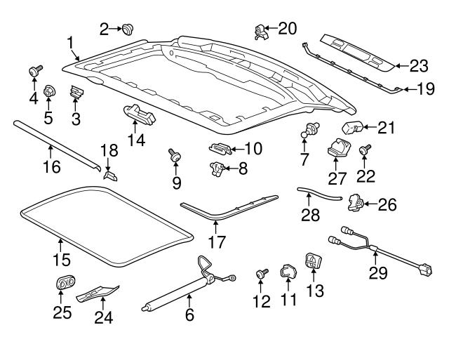 Genuine Porsche 971827597B Liftgate Trim Cover; Left - Porsche