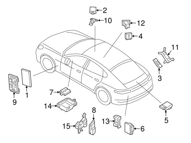 Genuine Porsche 971907063E Body Control Module; Front - Porsche