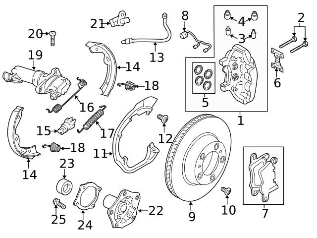 Genuine Porsche 971907656 ABS Wheel Speed Sensor; Left Rear, Right Rear ...