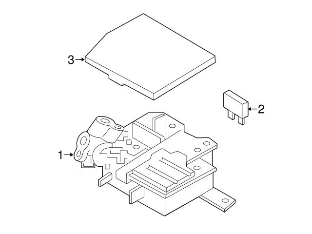 Genuine Porsche 971937554A Fuse Box Cover; Right - Porsche
