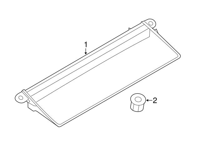 Genuine Porsche 971945087F Center High Mount Stop Light - Porsche