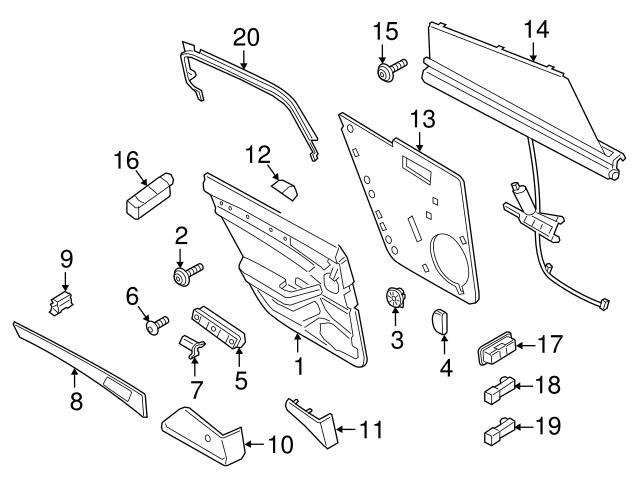 Genuine Porsche 971947355C Courtesy Light; Left, Right - Porsche