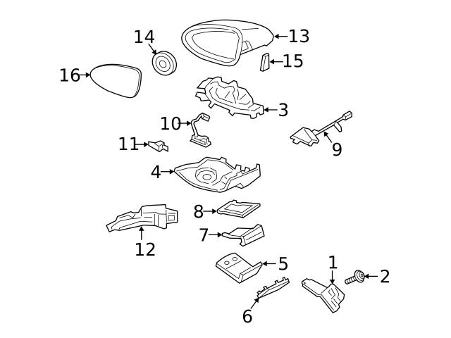 Genuine Porsche 971949102B Turn Signal Light Assembly; Right - Porsche ...