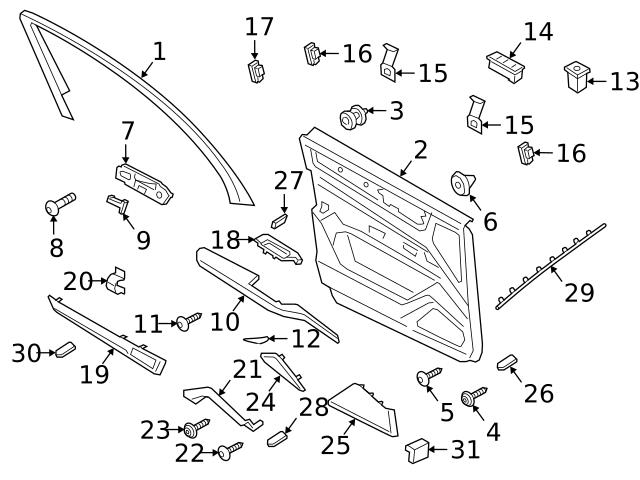 Genuine Porsche 971959770FOV3 Seat Memory Switch; Right - Porsche