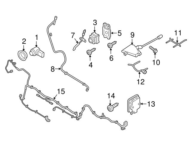 Genuine Porsche 971971073CH Parking Aid System Wiring Harness - Porsche