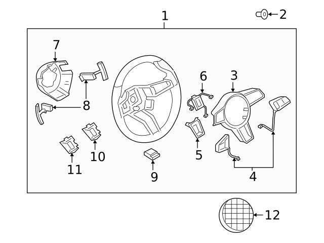 Genuine Porsche 971971388A Steering Wheel Wiring Harness - Porsche