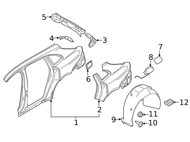 Genuine Porsche 974809857C Fuel Filler Housing - Porsche | 974809857
