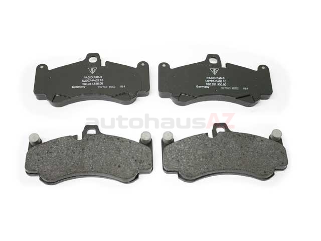 Genuine Porsche 98035193900 Brake Pad Set; Front - Porsche