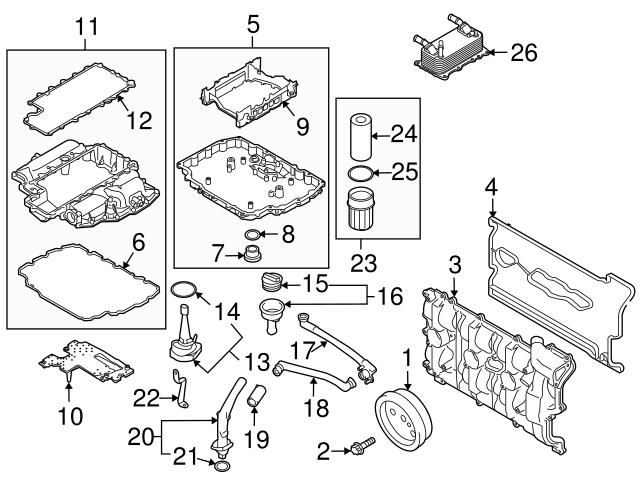 Genuine Porsche 98110726503 Oil Filler Tube - Porsche
