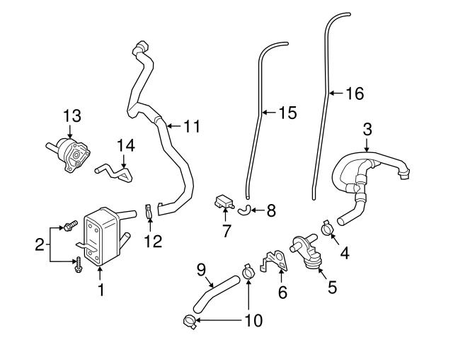 Genuine Porsche 98130701700 Auto Trans Oil Cooler - Porsche
