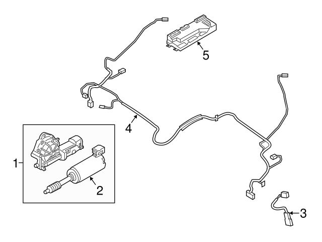 Genuine Porsche 98156194301 Convertible Top Latch Micro Switch; Left ...