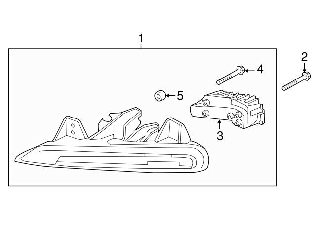 Genuine Porsche 98163118800 Fog Light; Right - Porsche