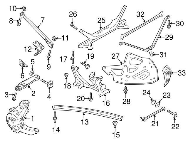 Genuine Porsche 982501401 Lateral Arm; Rear Forward - Porsche
