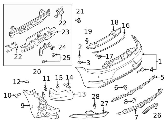 Genuine Porsche 982825747 Bumper Cover Heate Shield - Porsche