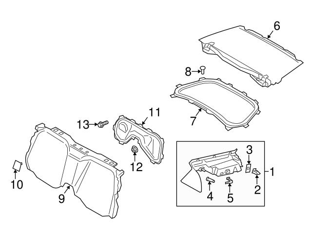 Genuine Porsche 982827015A Console Lid - Porsche