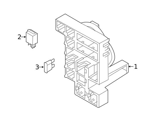 Genuine Porsche 982971706A Fuse and Relay Center - Porsche