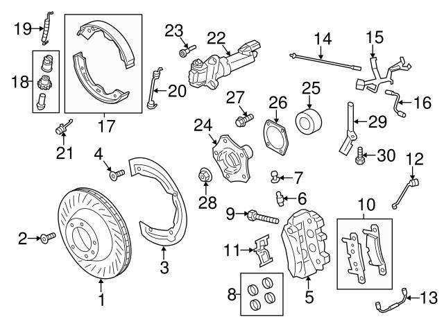 Genuine Porsche 98635242303 Brake Caliper; Rear Left - Porsche ...