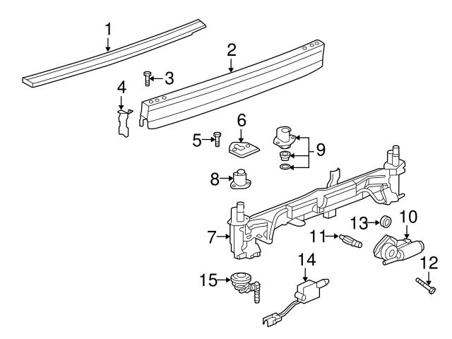 Genuine Porsche 98650460901G2X Power Rear Spoiler Switch - Porsche
