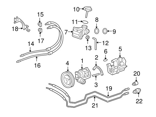 Genuine Porsche 98734744906 Power Steering Return Hose; Lower - Porsche ...