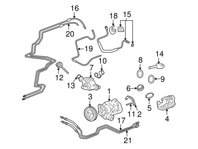 Genuine Porsche 98734744907 Power Steering Return Hose - Porsche ...