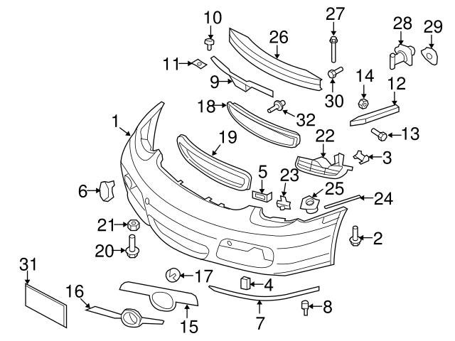 Genuine Porsche 98750552702 Bumper Protection Pad; Left - Porsche