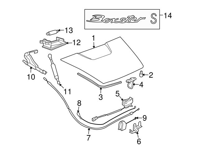 Genuine Porsche 98751211701 Trunk Lid Release Solenoid - Porsche ...