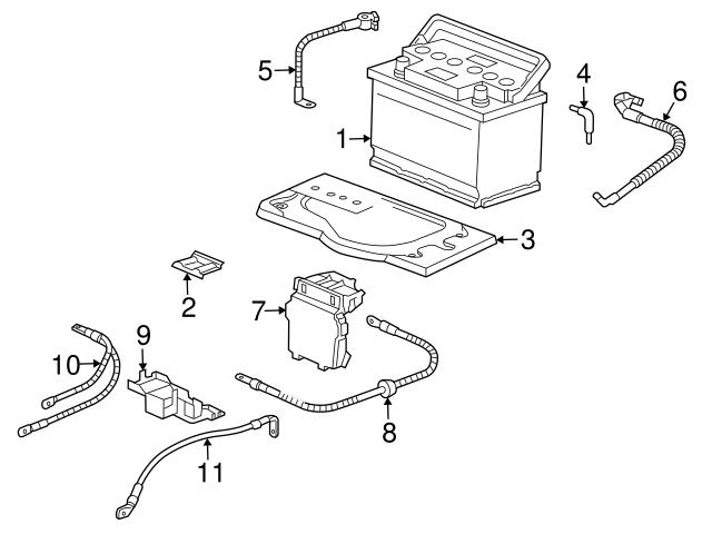 Genuine Porsche 98760703000 Body Electrical Ground Strap - Porsche