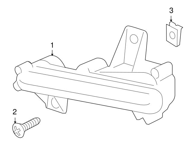 Genuine Porsche 98763109703 Fog/Cornering Light Assembly; Left ...