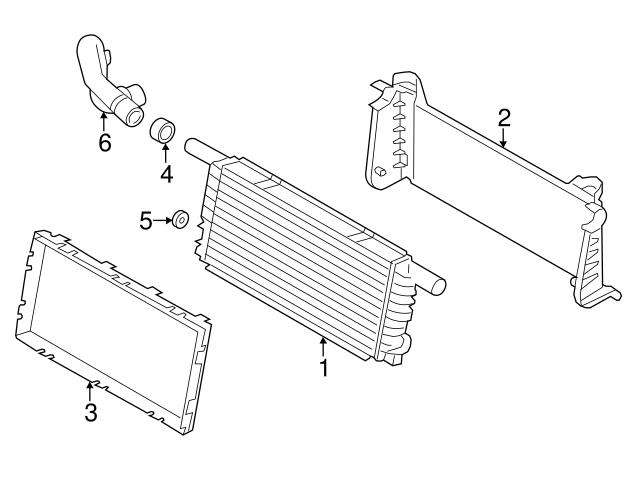 Genuine Porsche 99110633801 Radiator Mount Bracket; Outer - Porsche