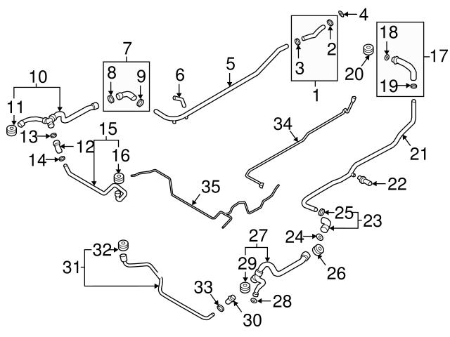 Genuine Porsche 99110675103 Coolant Pipe Adapter; Left Front, Front ...