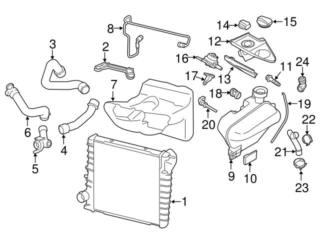 Genuine Porsche 99110686501 Engine Coolant Overflow Hose; Left - Porsche