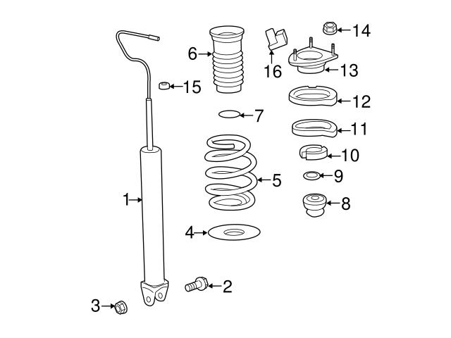 Genuine Porsche 99133351100 Coil Spring Spacer; Left, Right, Rear - Porsche