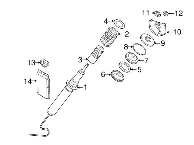 Genuine Porsche 99134301580 Strut Mount; Left, Right - Porsche