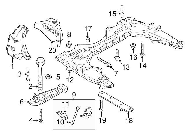 Genuine Porsche 99134302101 Headlight Level Sensor; Left Front, Right ...
