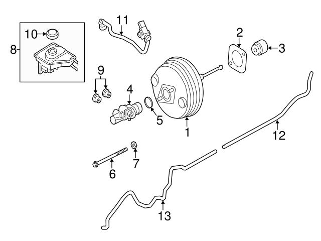 Genuine Porsche 99135512527 Power Brake Booster/Servo - Porsche