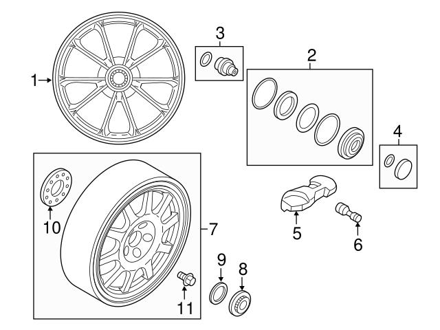 Genuine Porsche 99136108190 Wheel Lug Bolt - Porsche