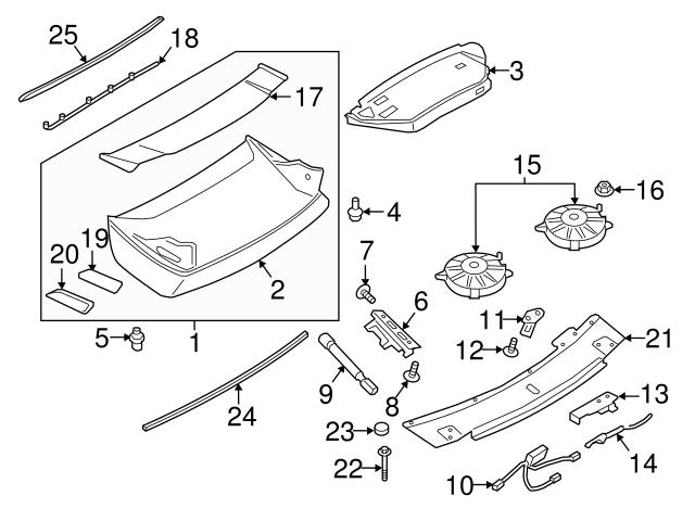 Genuine Porsche 99150411780 Trunk Lid Release Solenoid - Porsche