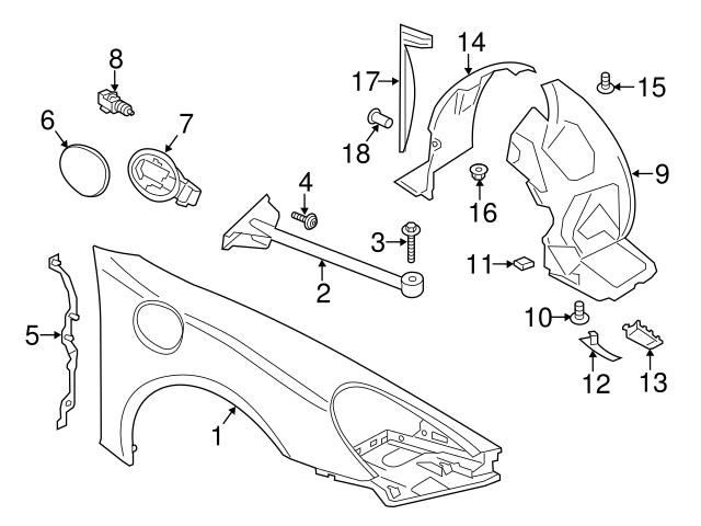 Genuine Porsche 99150479200 Brake Air Duct; Right - Porsche