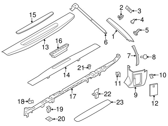 Genuine Porsche 991555119025Q0 Door Sill Plate; Left - Porsche ...