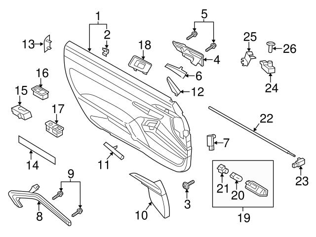 Genuine Porsche 99161315102DML Power Window Switch; Left - Porsche ...