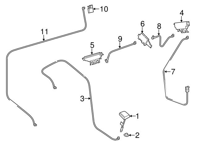 Genuine Porsche 99161812200 Radio Antenna Module - Porsche