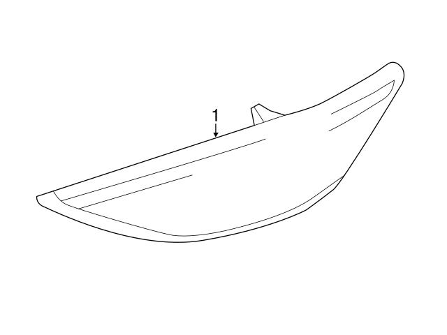 Genuine Porsche 99163125705 Parking / Side Marker Light Assembly; Front ...