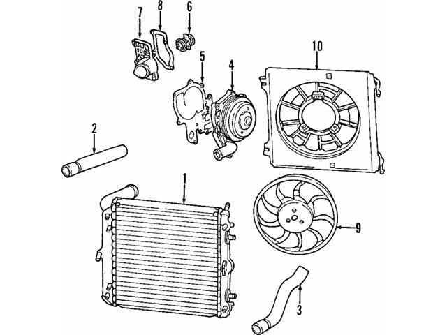 Genuine Porsche 99610613150 Radiator - Porsche