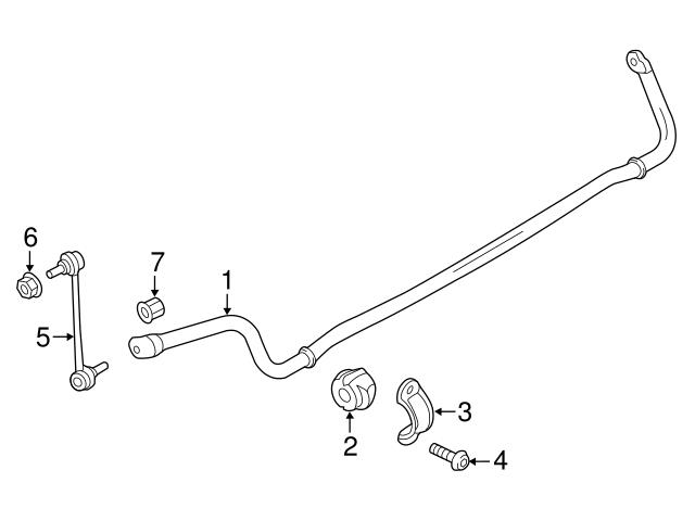 Genuine Porsche 99633379227 Stabilizer/Sway Bar Bushing; Left, Right ...