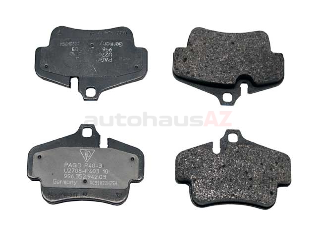 Genuine Porsche 99635294703 Brake Pad Set; Rear - Porsche